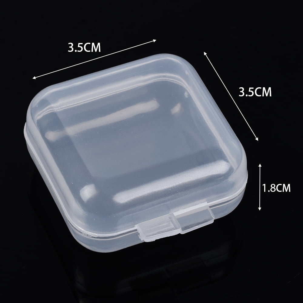 Flip Seal Plastic Dustproof Storage Case Square Clamshell Transparent ...
