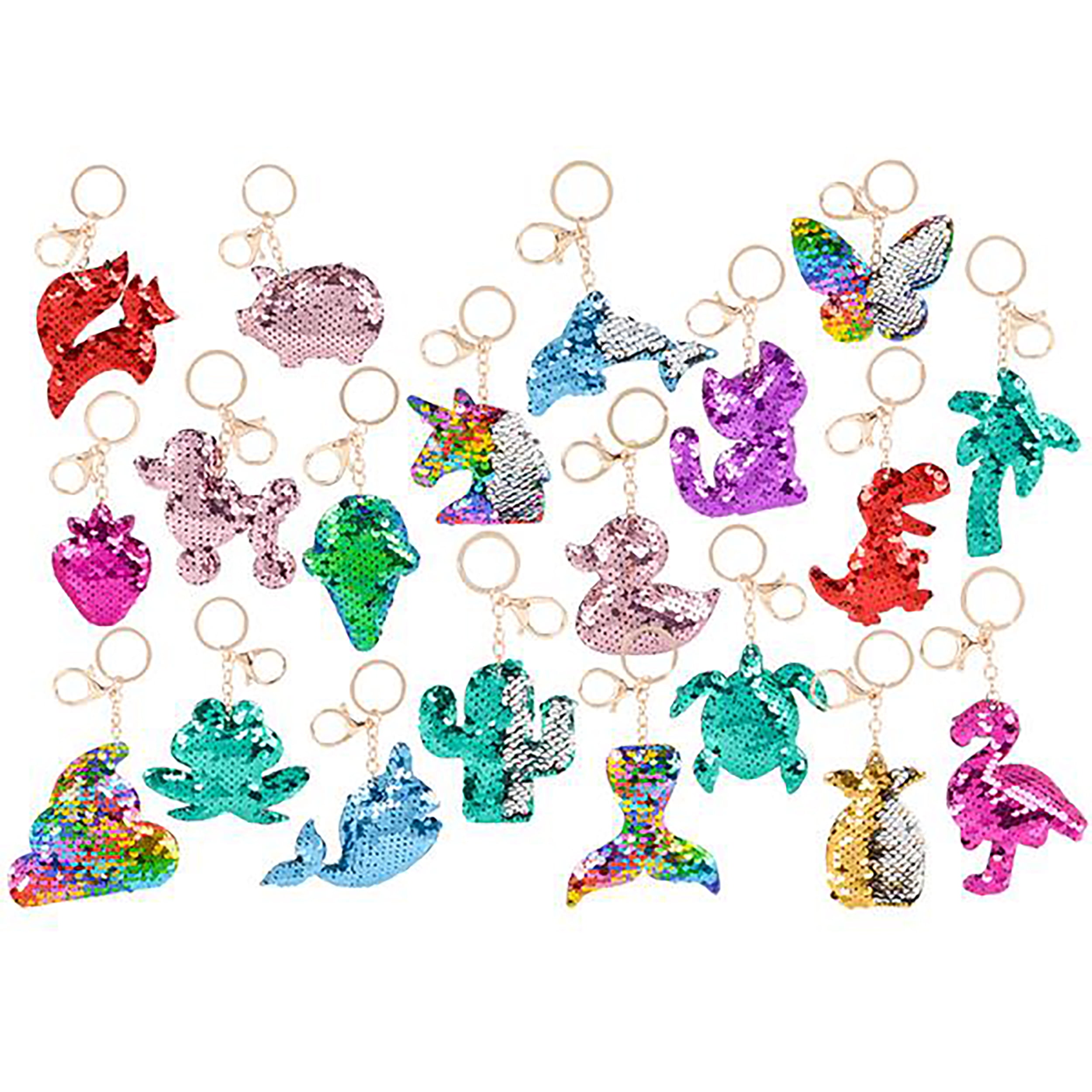Flip Sequin Assortment Keychain Party Favors Party Supplies (24 pack ...
