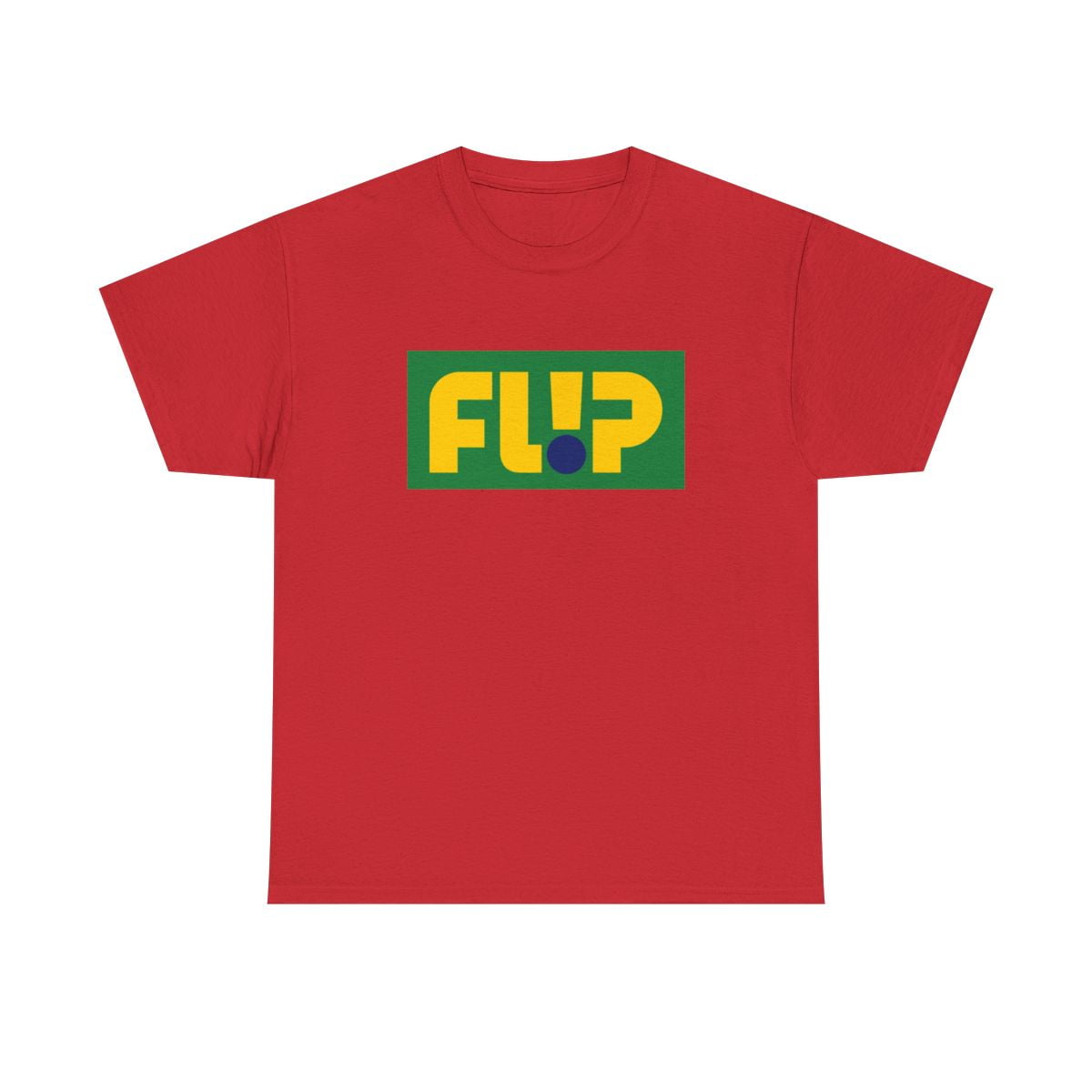 Flip Skateboards Skate Classic 90s Block Design T Shirt Colors Green Yellow - Red / 3XL ...