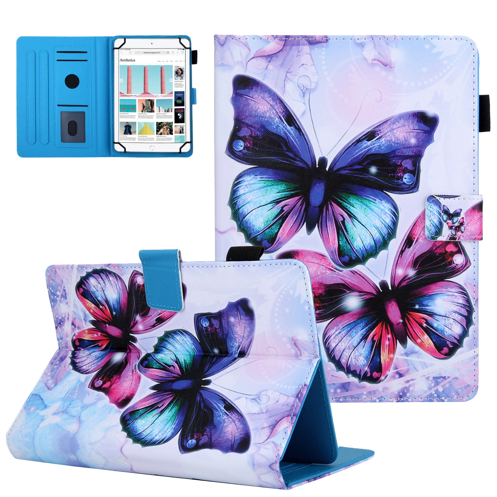 Flip Stand Leather Universal Case for Galaxy Tab 2/3/3 Lite/4/A/E Lite ...