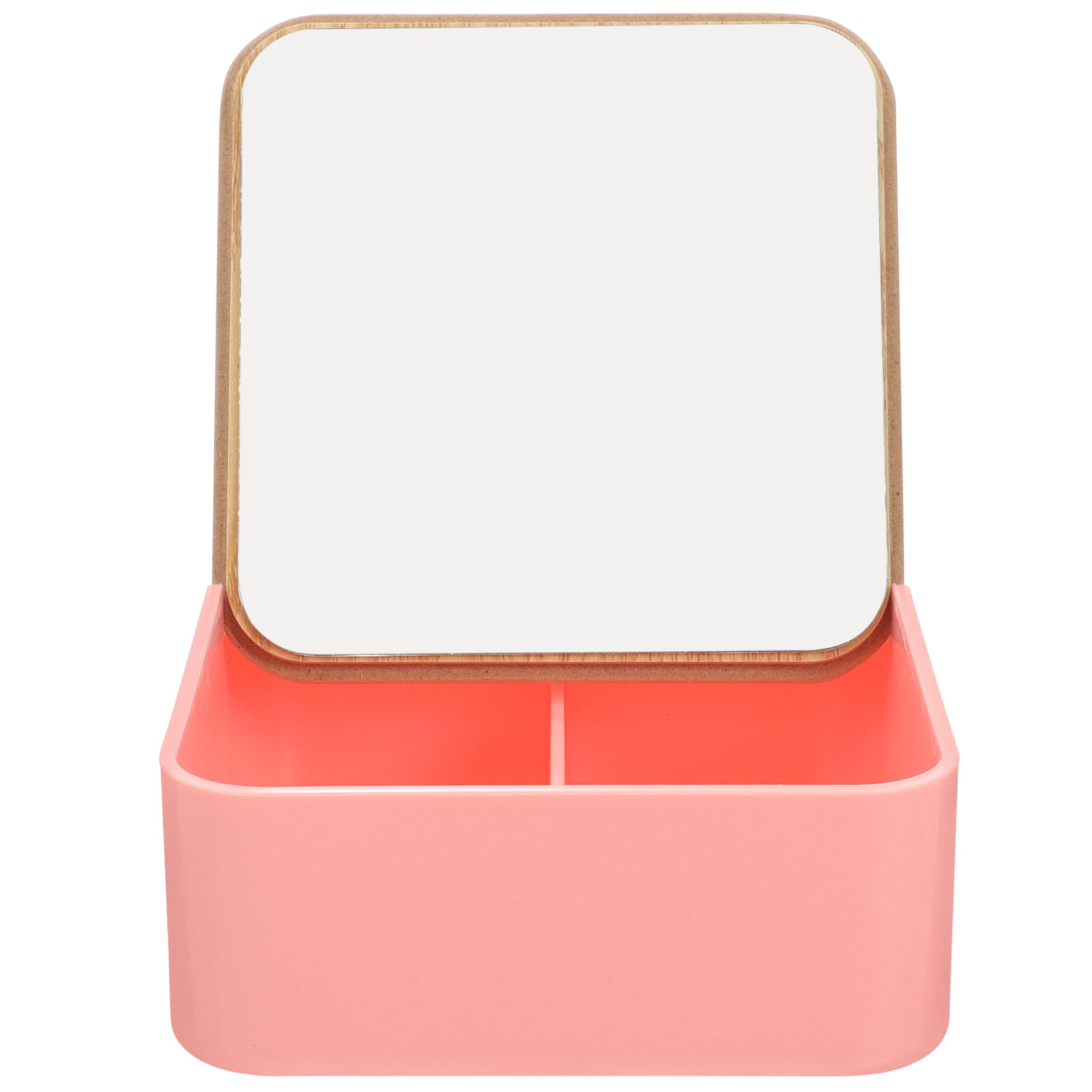 Flip Storage Table Cosmetics Mirror Container Mirrors Plastic Boxes ...