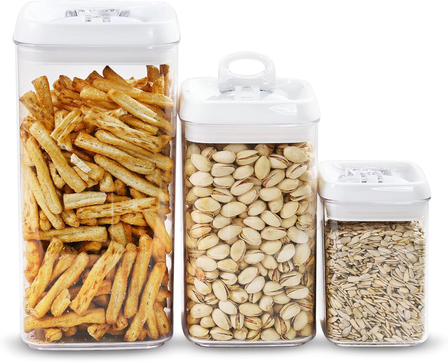 Flip Tite Acrylic Food Storage Container with Lid 6” XL Air Tight Ring ...