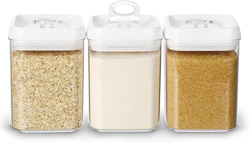 Flip Tite Food Storage Containers With Lid 5" LARGE Airtight Ring Lock ...