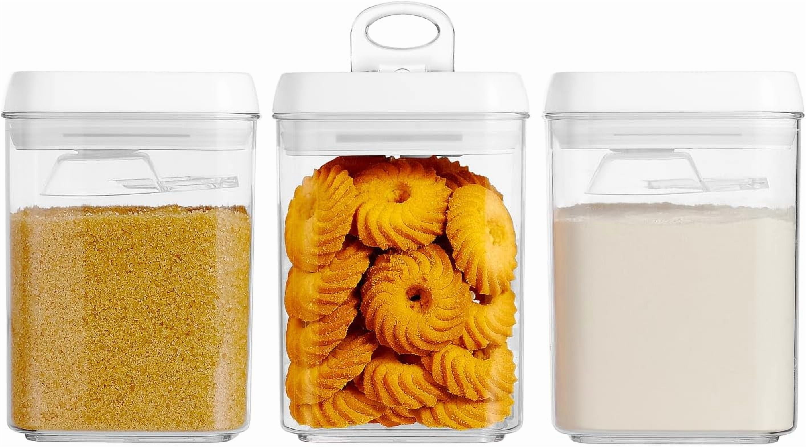 Flip Tite Storage Container with Built-In Spoon & Airtight Lid 5” Large ...
