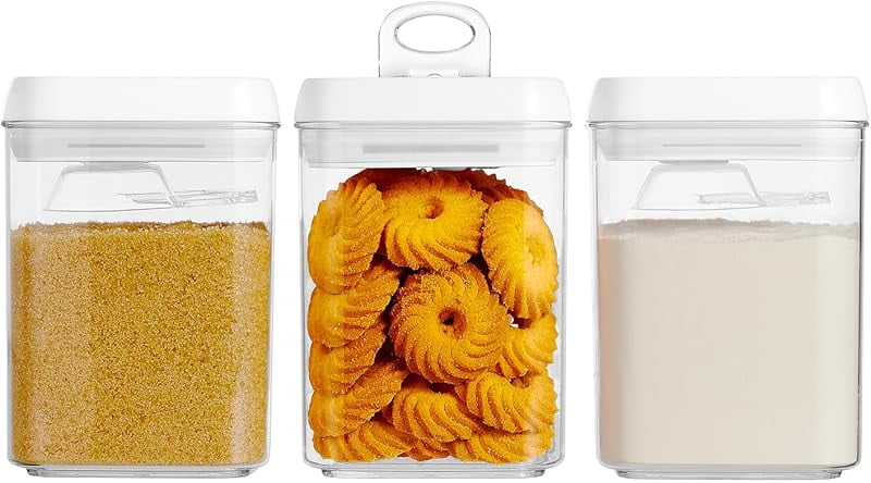 Flip Tite Storage Container with Lid 4" Airtight Ring Seal Top ...