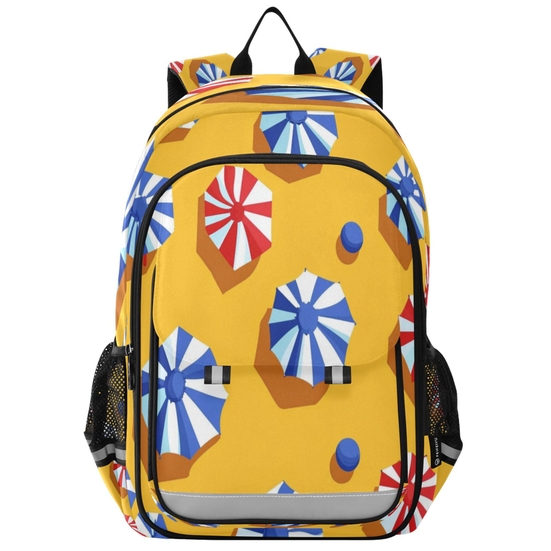 Flip-Top Backpack 17L Capacity Lightweight Bookpack Reflective Safety ...