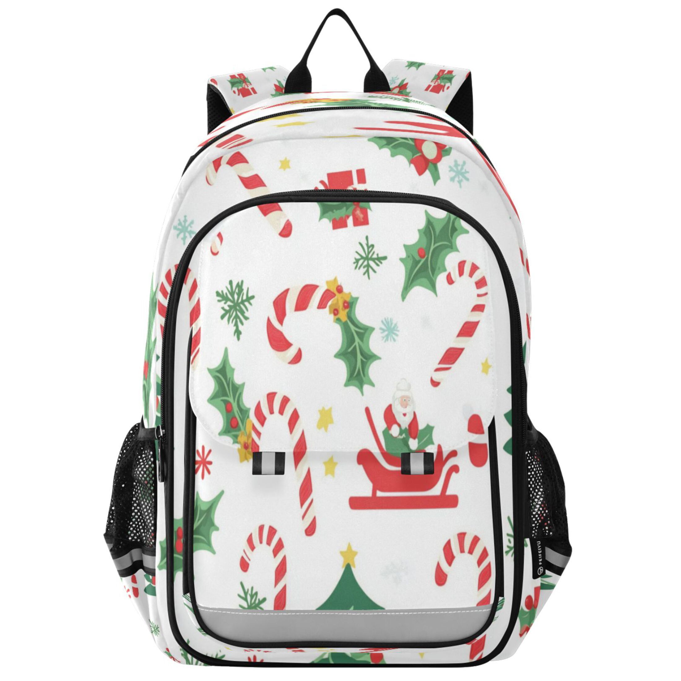 Flip-Top Backpack 17L Capacity Lightweight Bookpack Reflective Safety ...