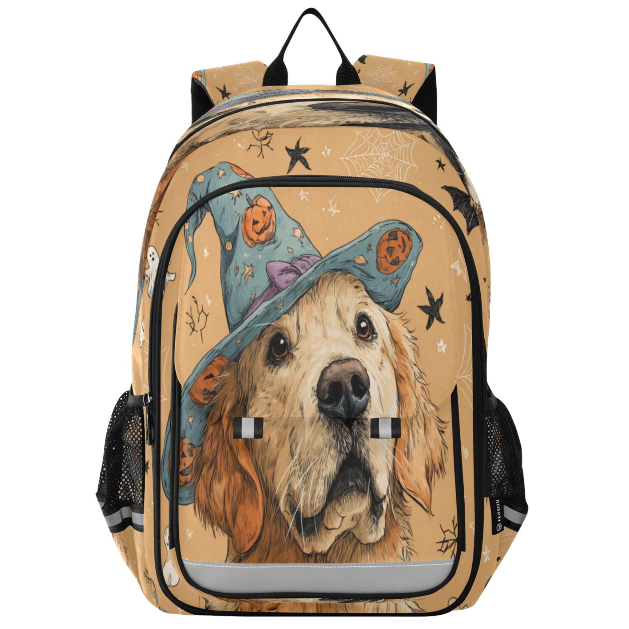 Flip-Top Backpack 17L Capacity Lightweight Bookpack Reflective Safety ...