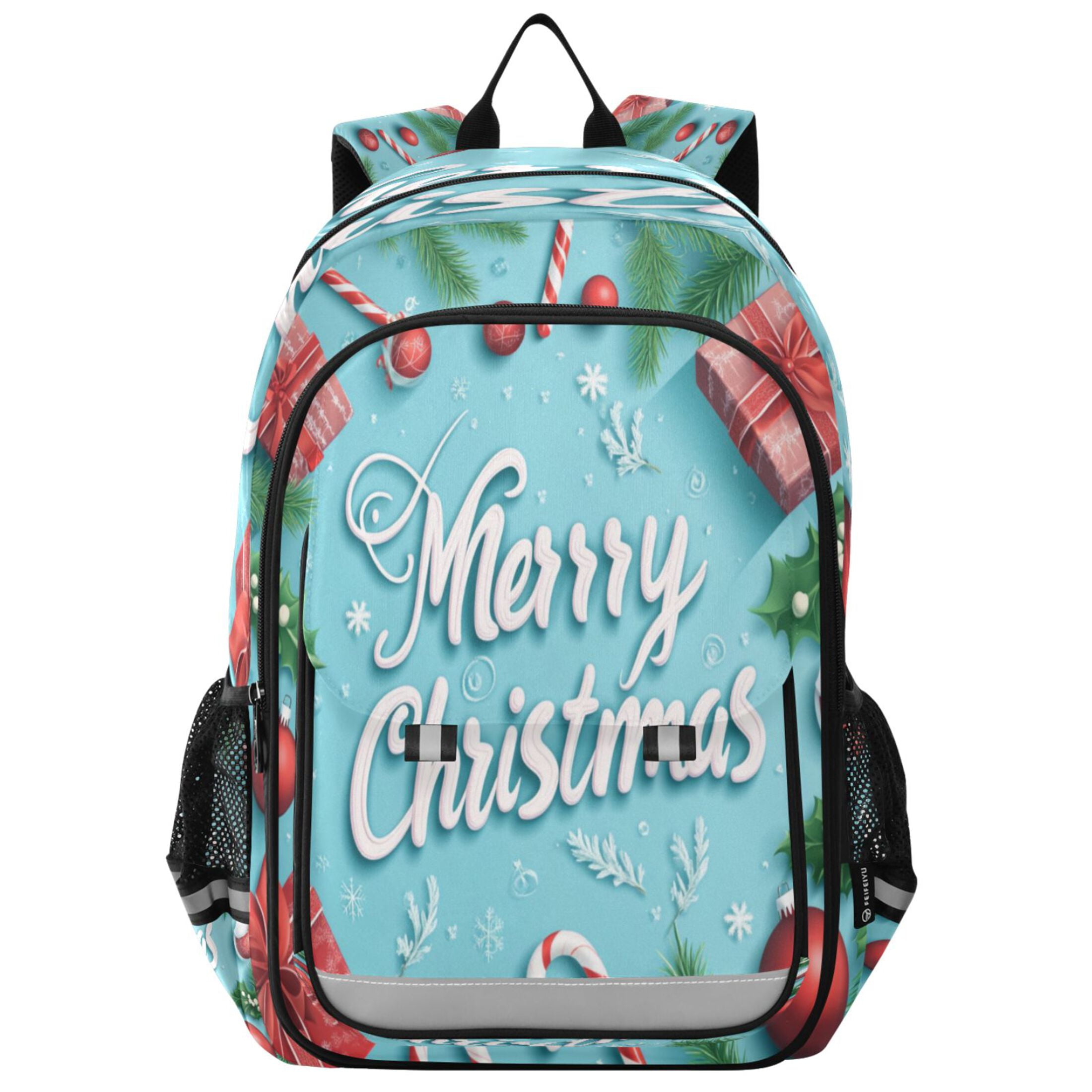Flip-Top Backpack 17L Capacity Lightweight Bookpack Reflective Safety ...