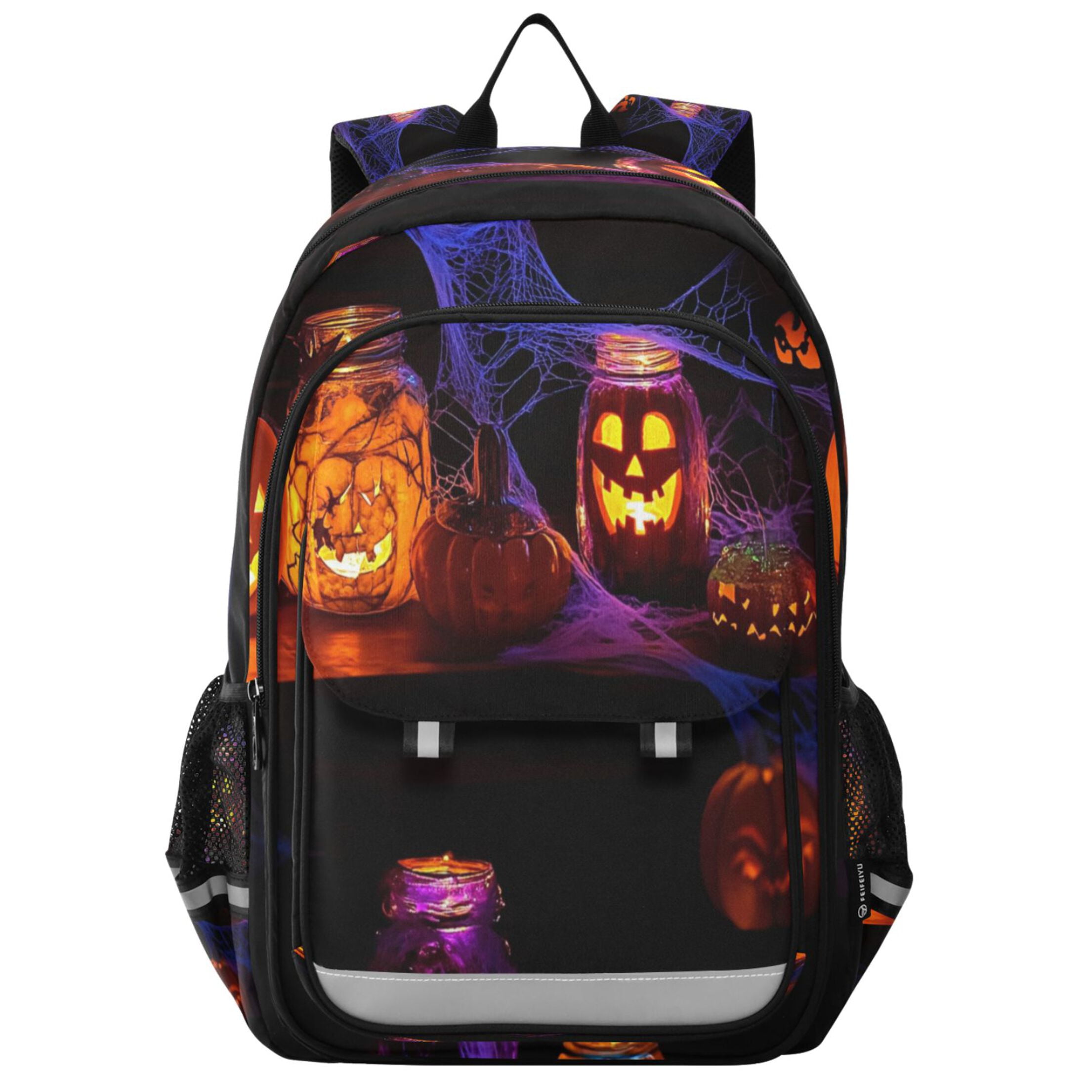 Flip-Top Backpack 17L Capacity Lightweight Bookpack Reflective Safety ...