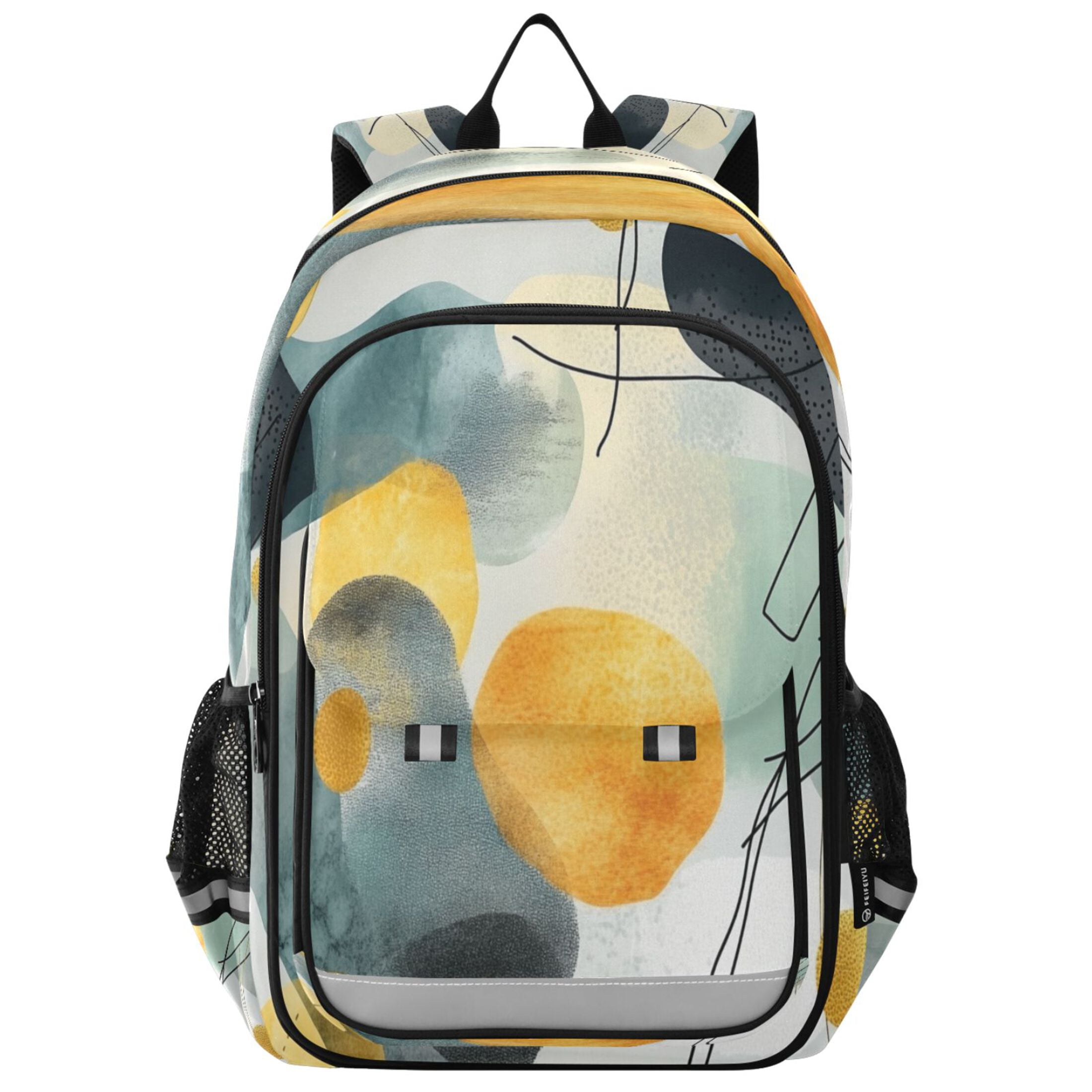 Flip-Top Backpack 17L Capacity Lightweight Bookpack Reflective Safety ...
