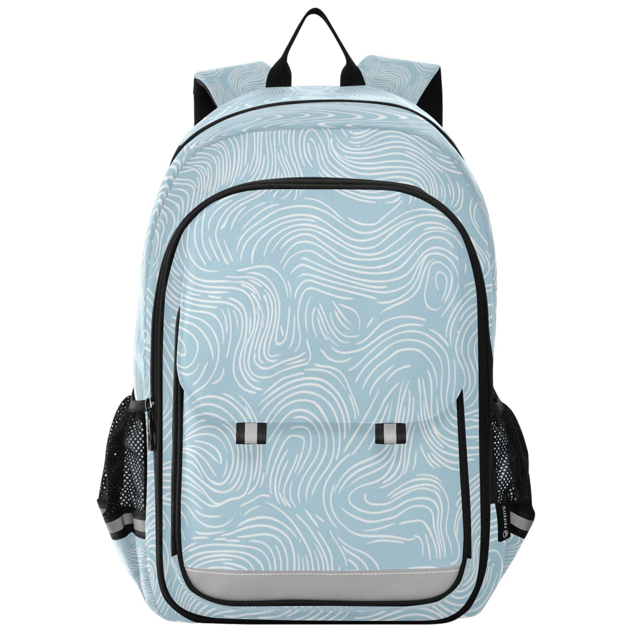 Flip-Top Backpack 17L Capacity Lightweight Bookpack Reflective Safety ...