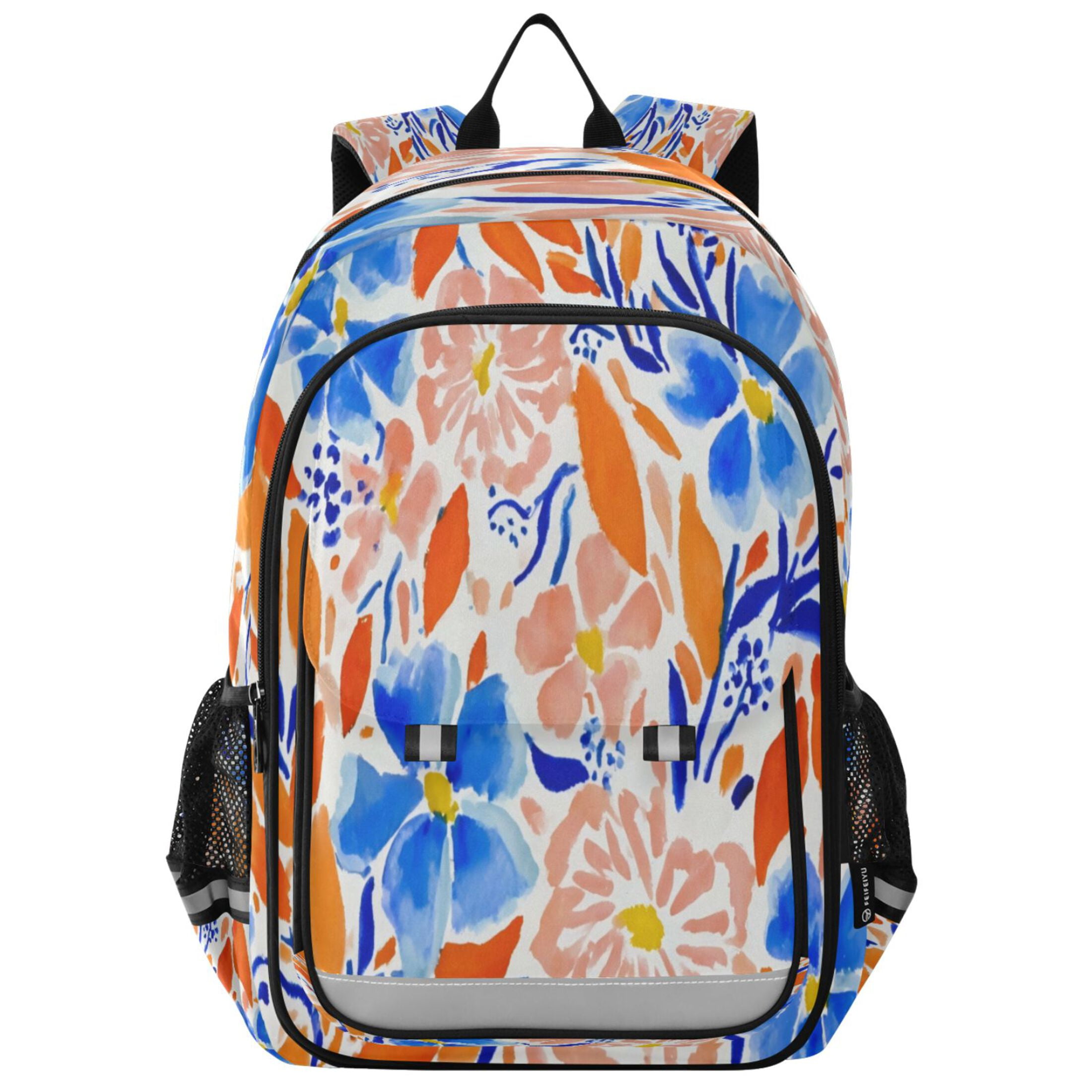 Flip-Top Backpack 17L Capacity Lightweight Bookpack Reflective Safety ...