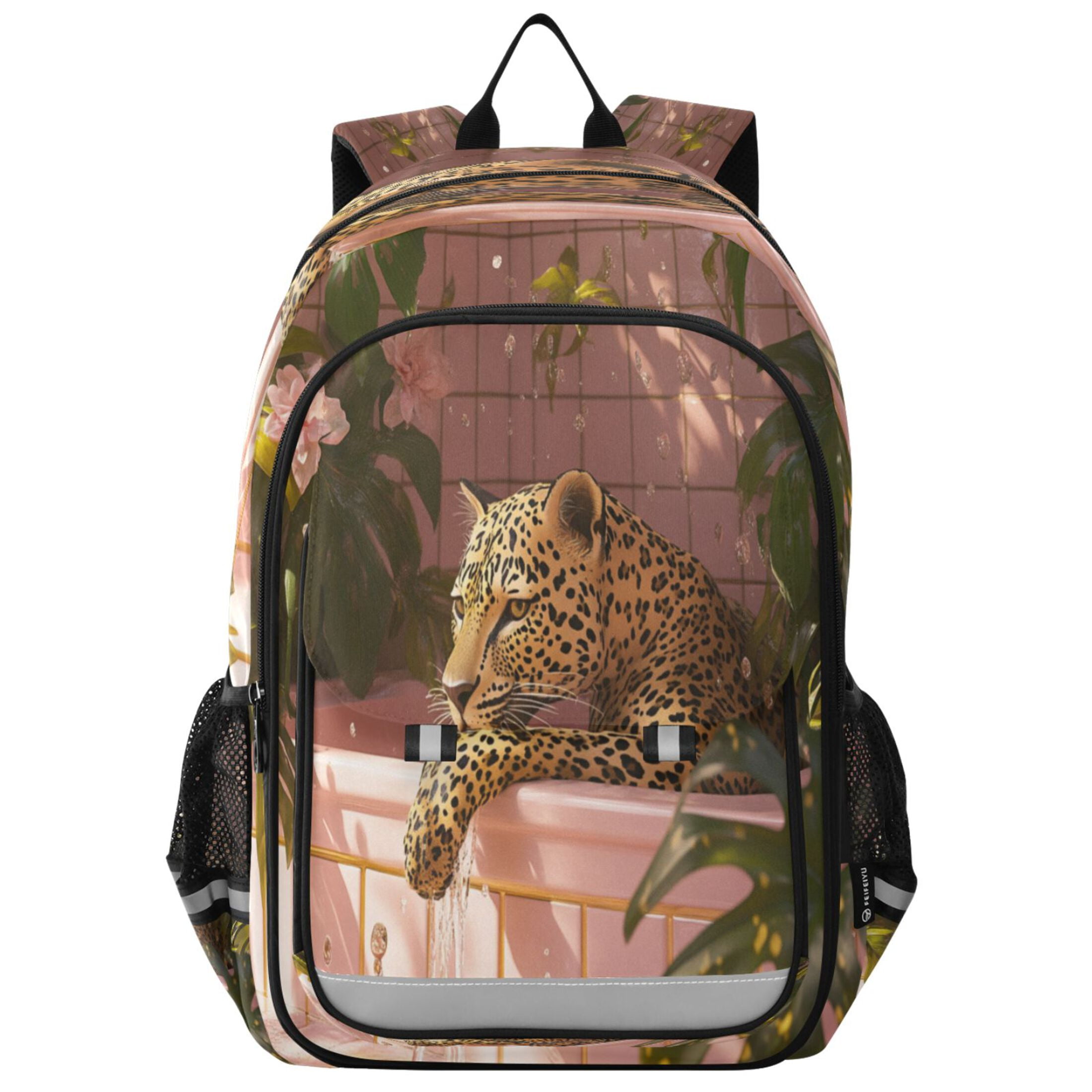 Flip-Top Backpack 17L Capacity Lightweight Bookpack Reflective Safety ...
