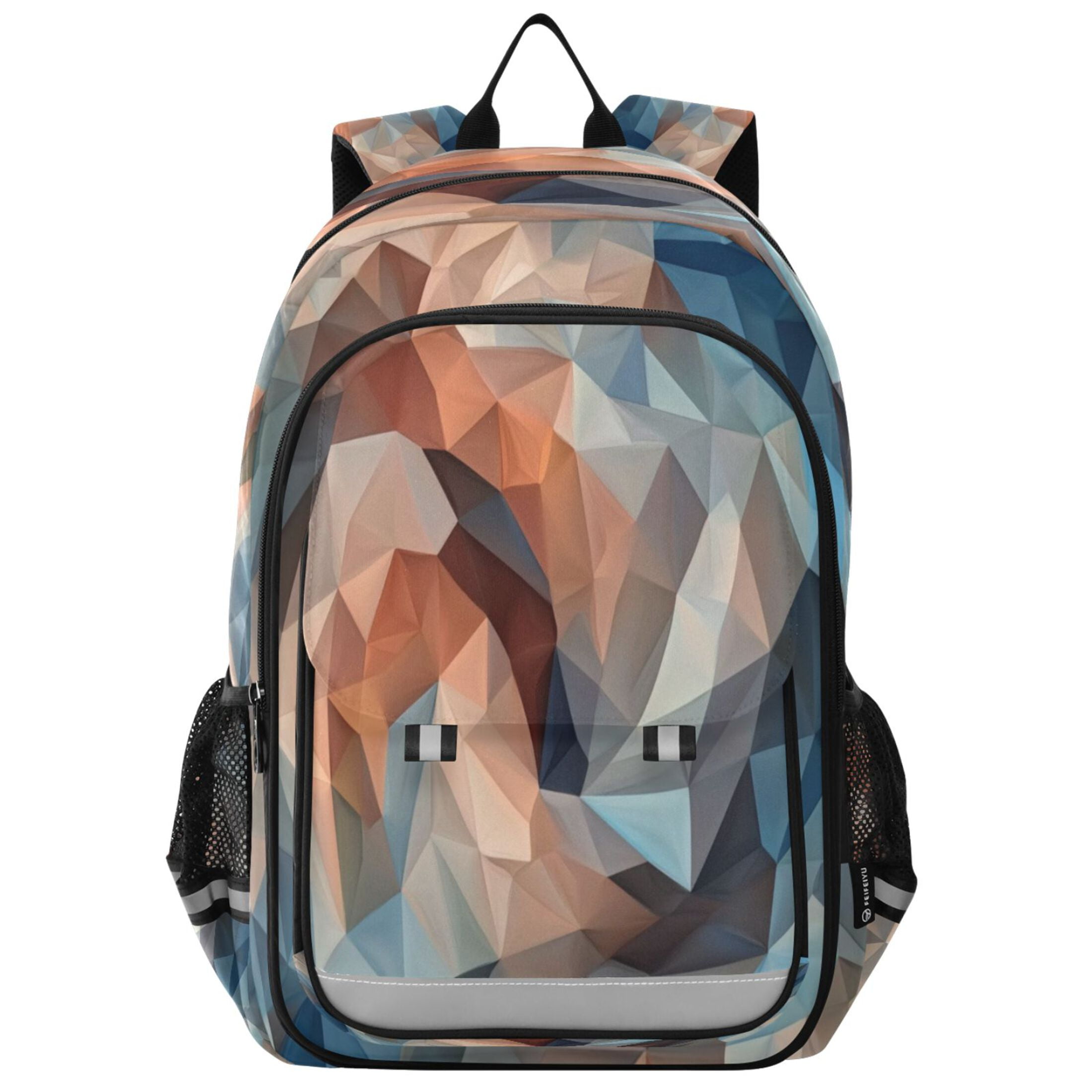 Flip-Top Backpack 17L Capacity Lightweight Bookpack Reflective Safety ...