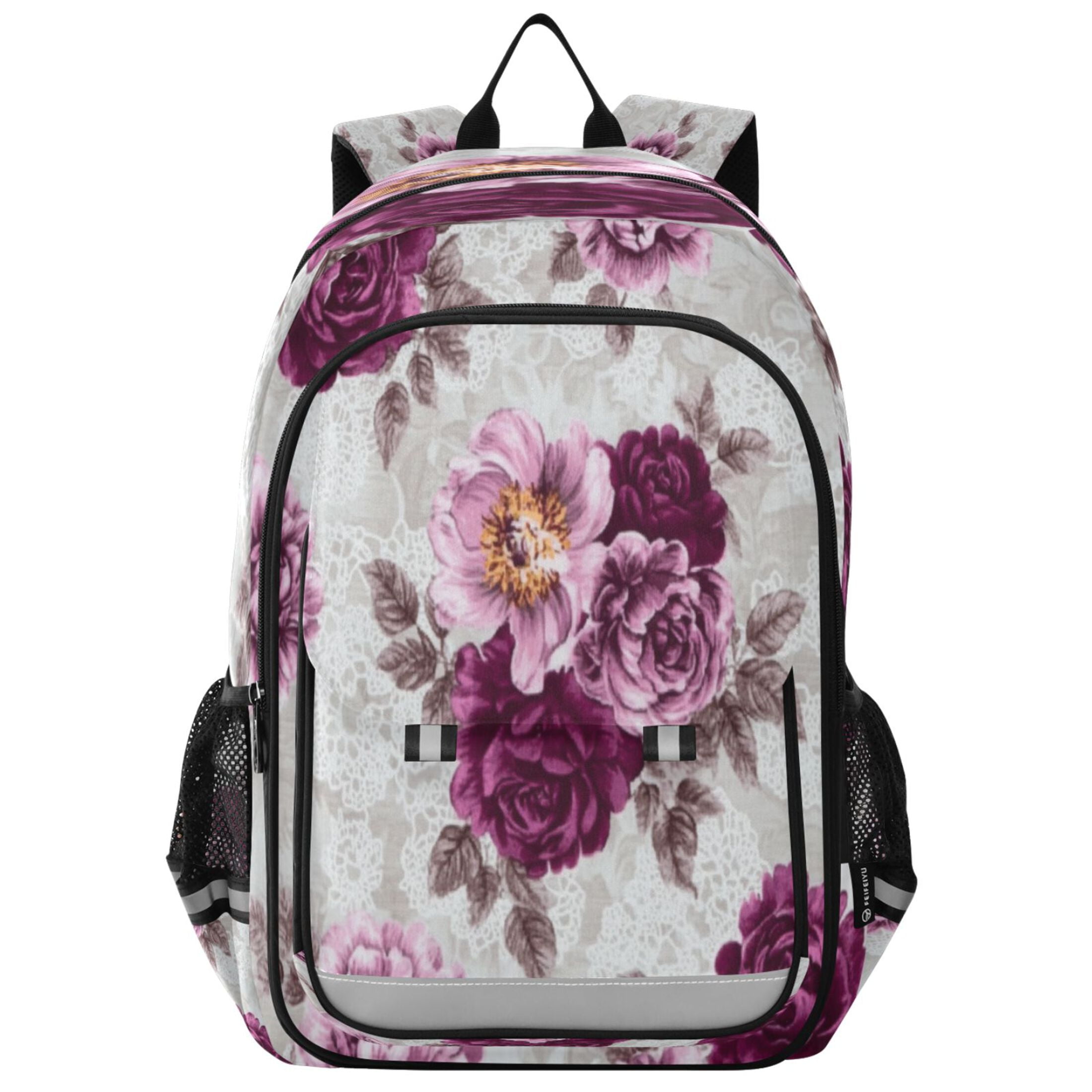 Flip-Top Backpack 17L Capacity Lightweight Bookpack Reflective Safety ...