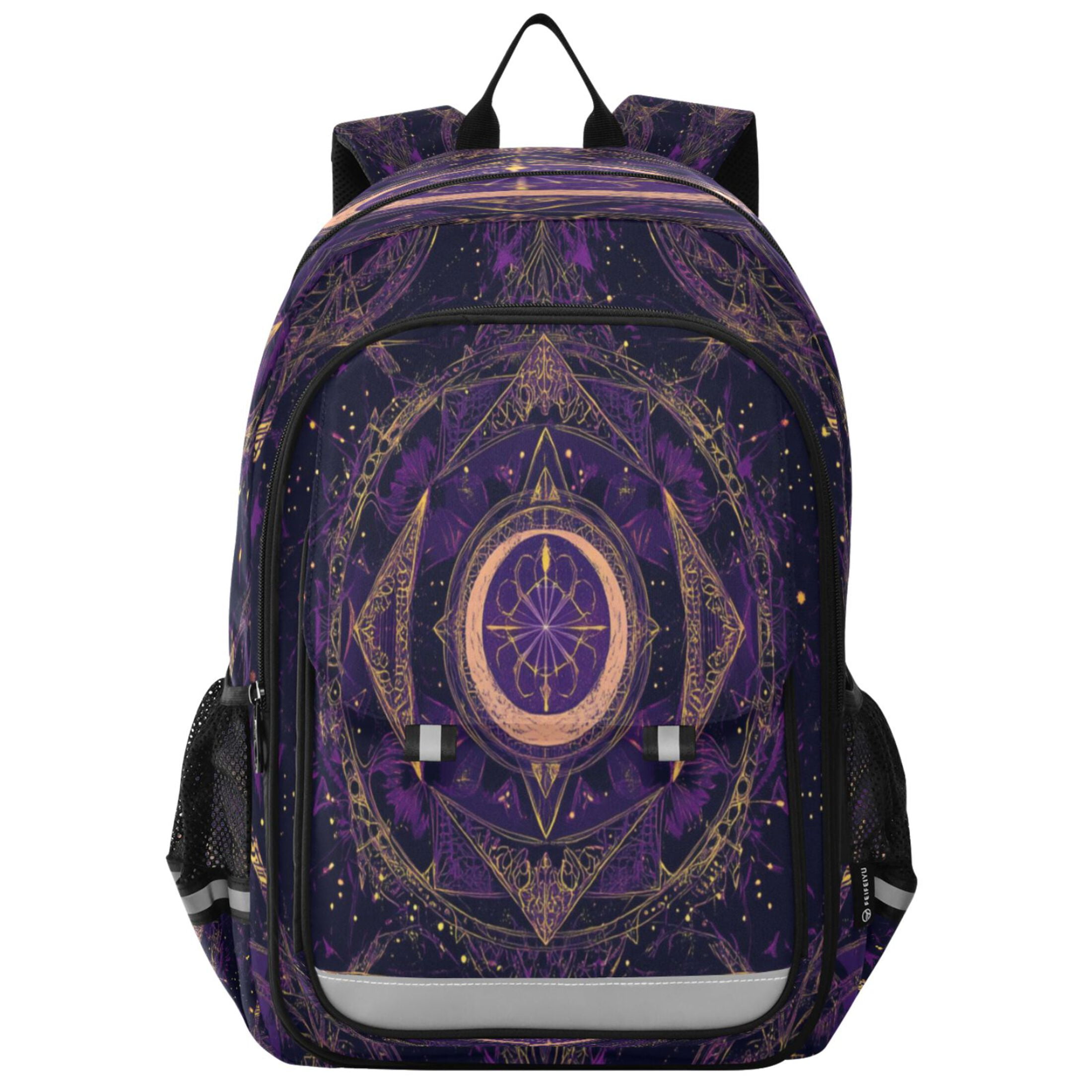 Flip-Top Backpack 17L Capacity Lightweight Bookpack Reflective Safety ...