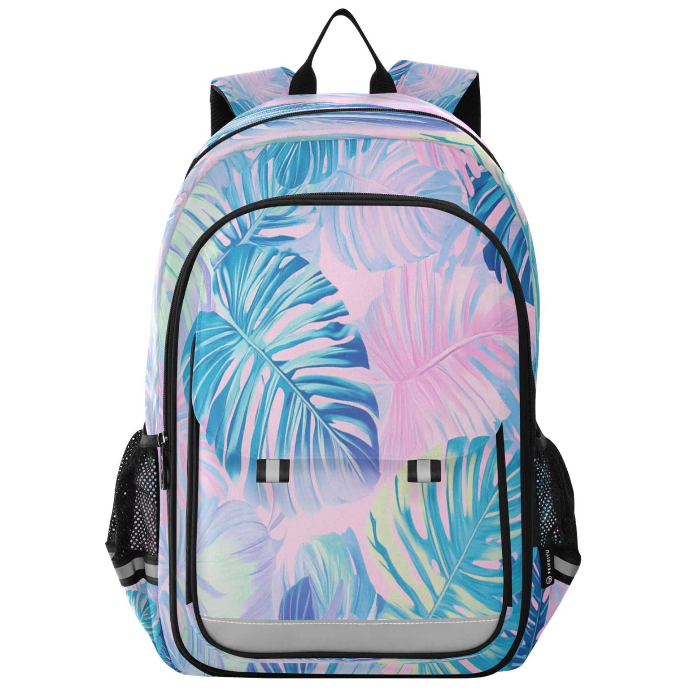 Flip-Top Backpack 17L Capacity Lightweight Bookpack Reflective Safety ...