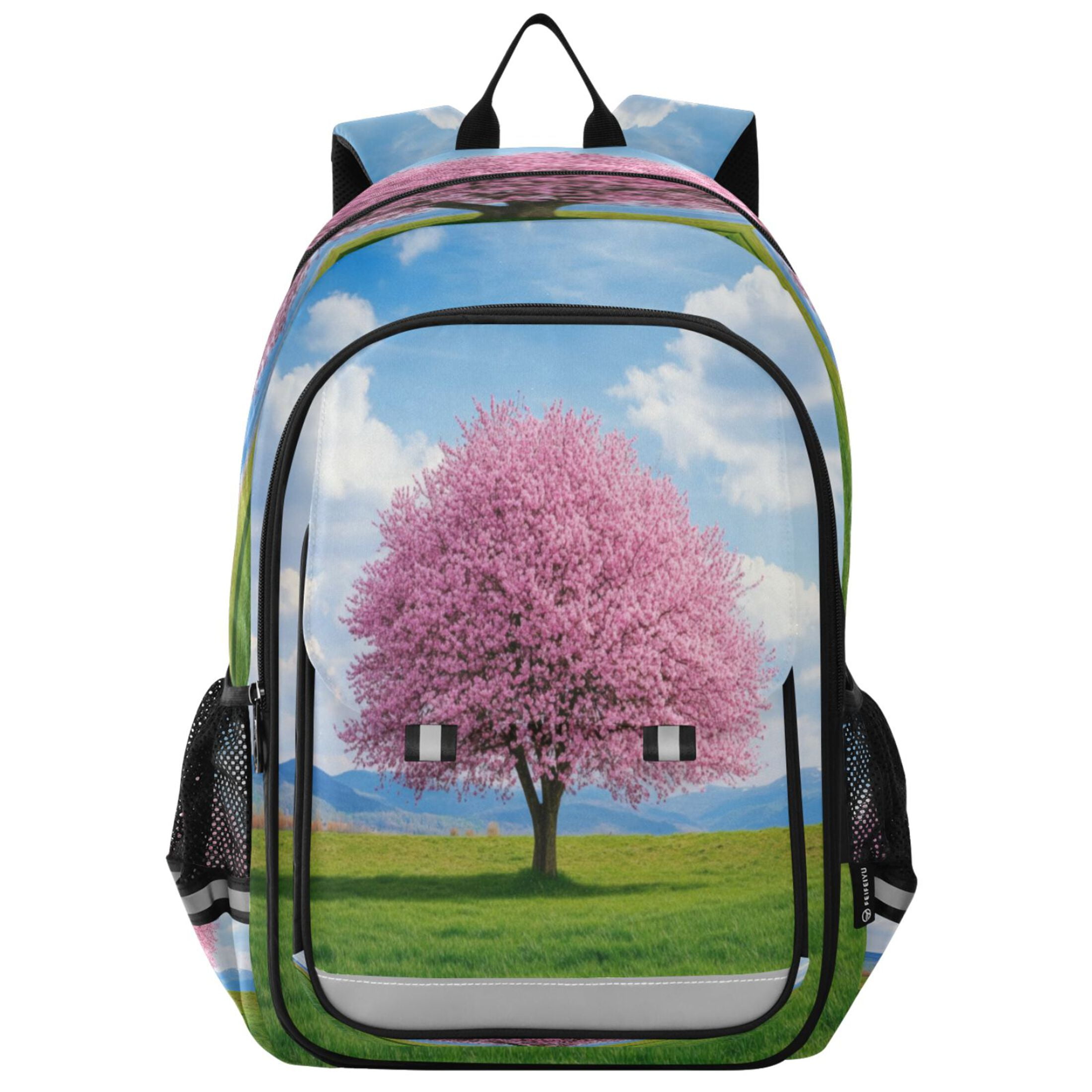 Flip-Top Backpack 17L Capacity Lightweight Bookpack Reflective Safety ...