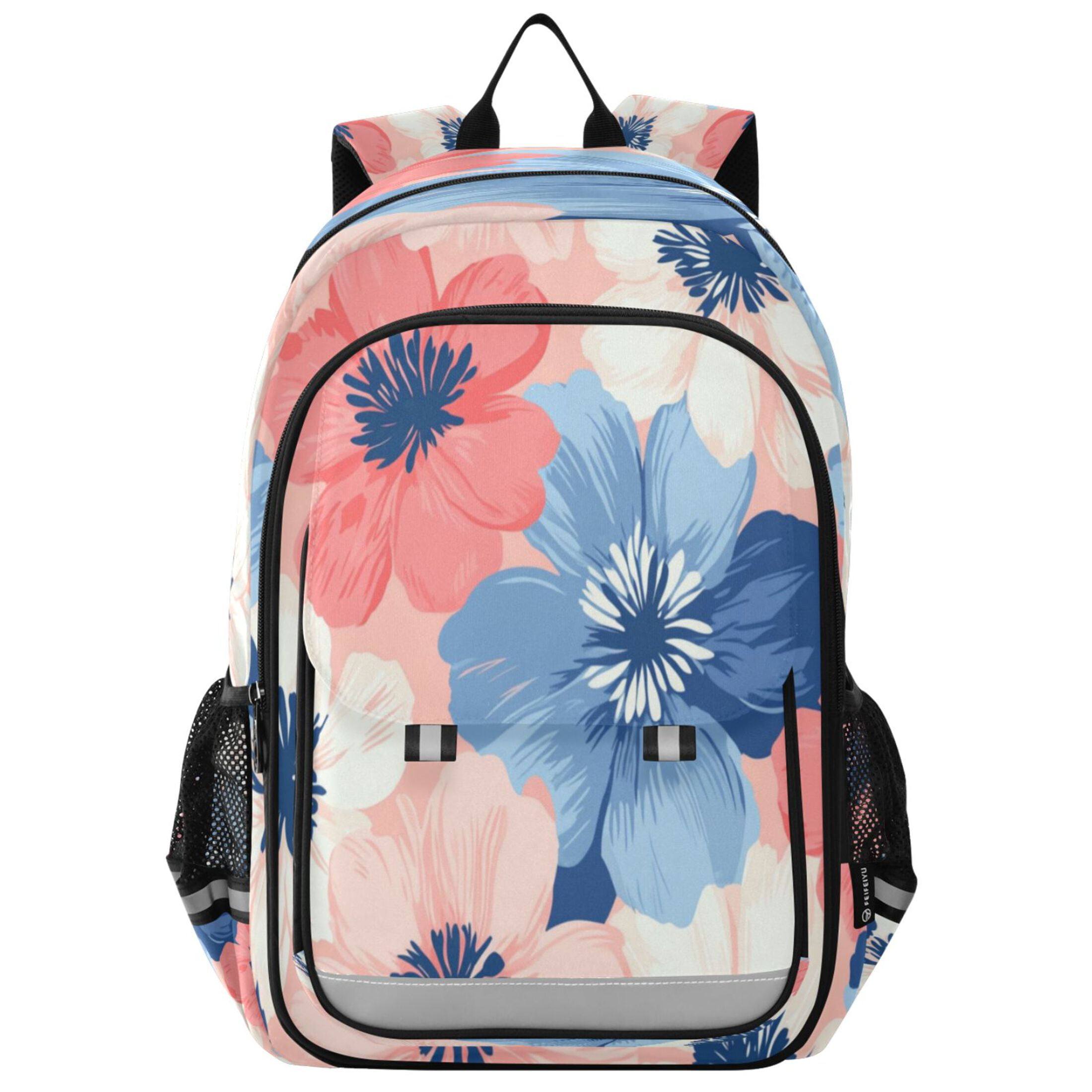 Flip-Top Backpack 17L Capacity Lightweight Bookpack Reflective Safety ...