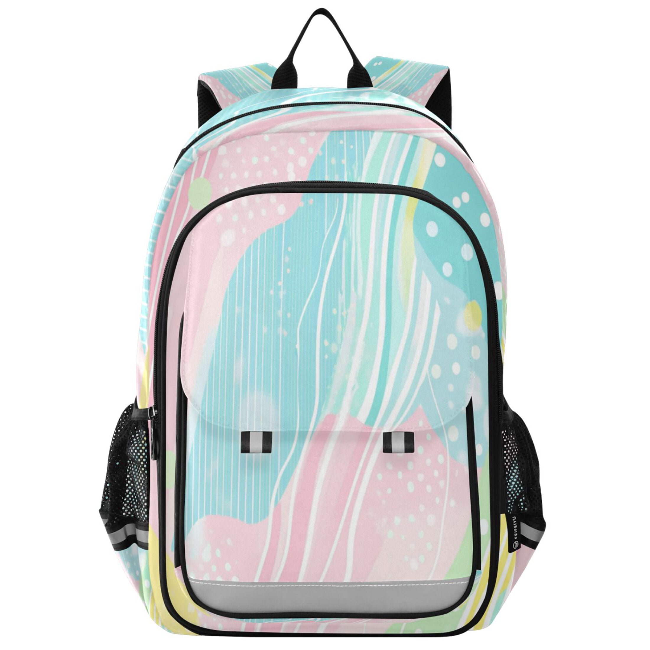 Flip-Top Backpack 17L Capacity Lightweight Bookpack Reflective Safety ...