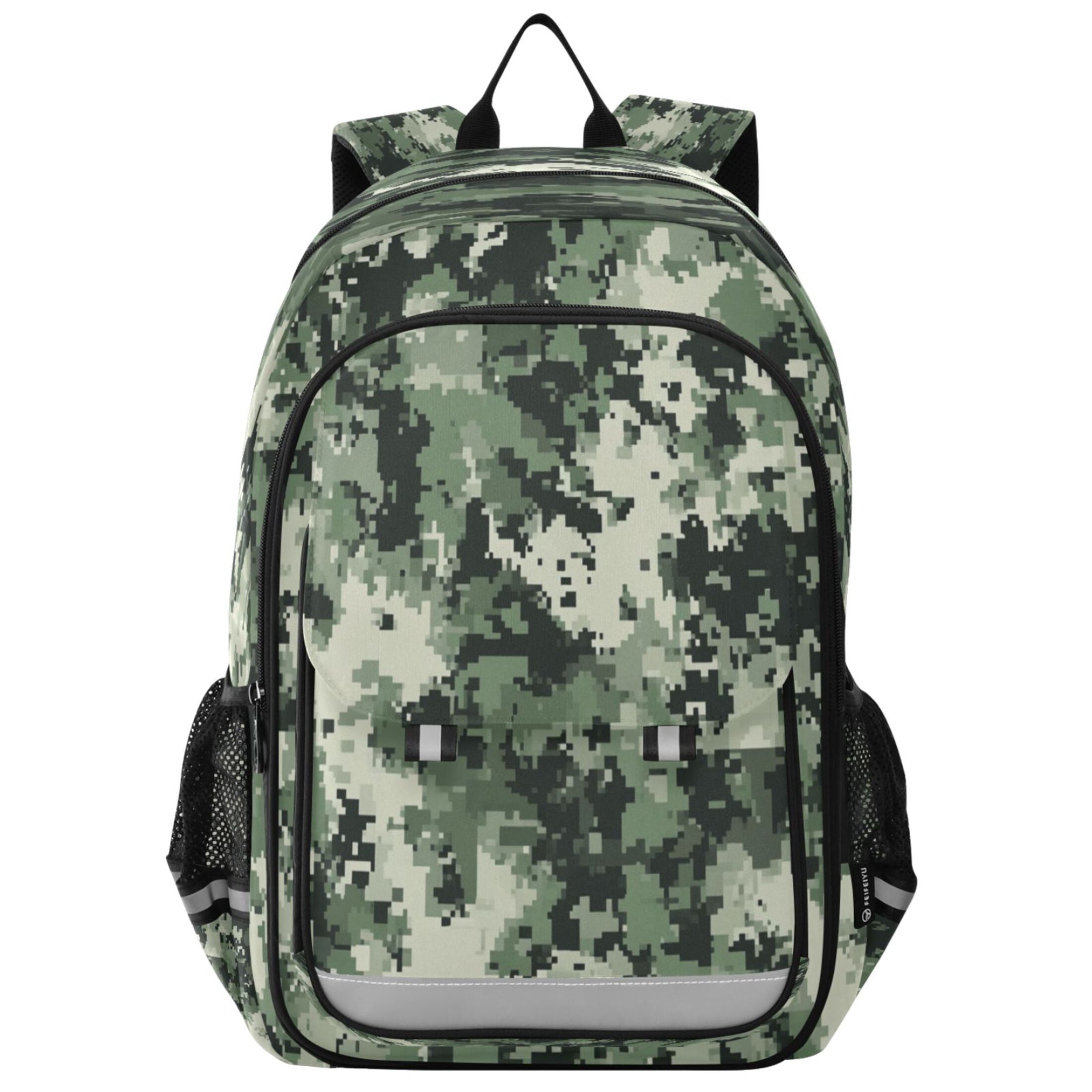 Flip-Top Backpack 17L Capacity Lightweight Bookpack Reflective Safety ...