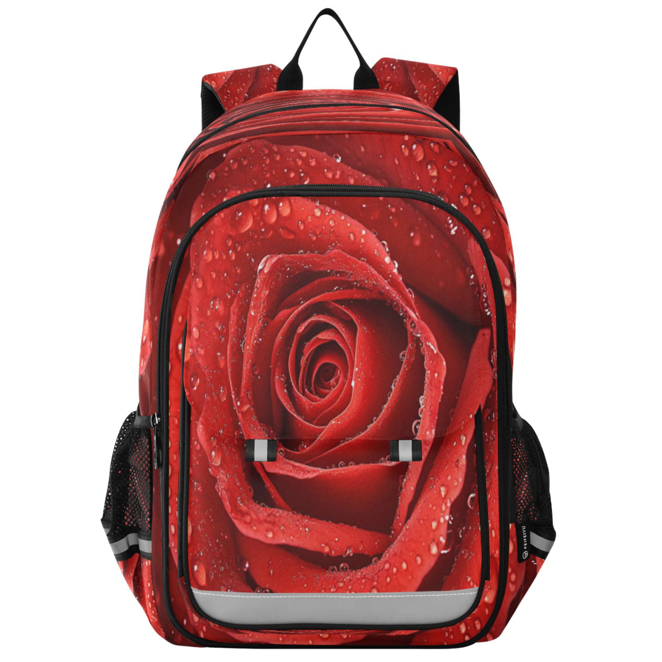 Flip-Top Backpack 17L Capacity Lightweight Bookpack Reflective Safety ...