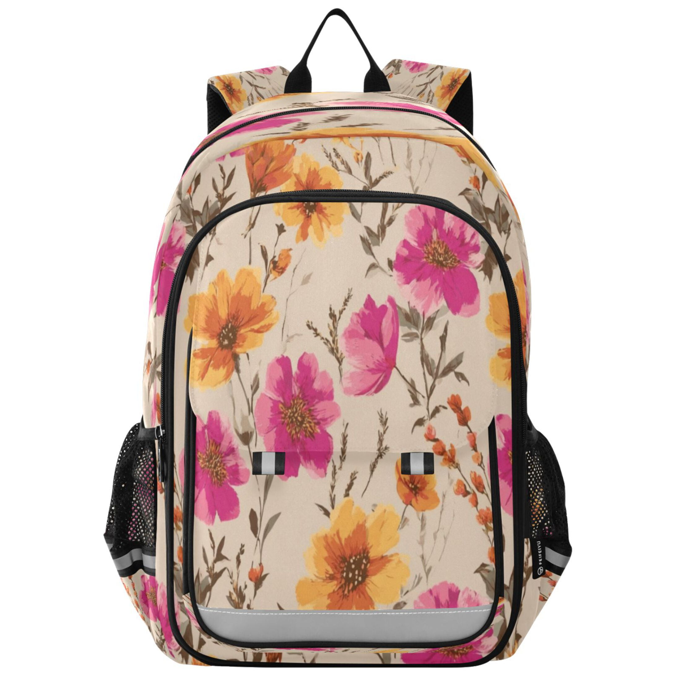 Flip-Top Backpack 17L Capacity Lightweight Bookpack Reflective Safety ...