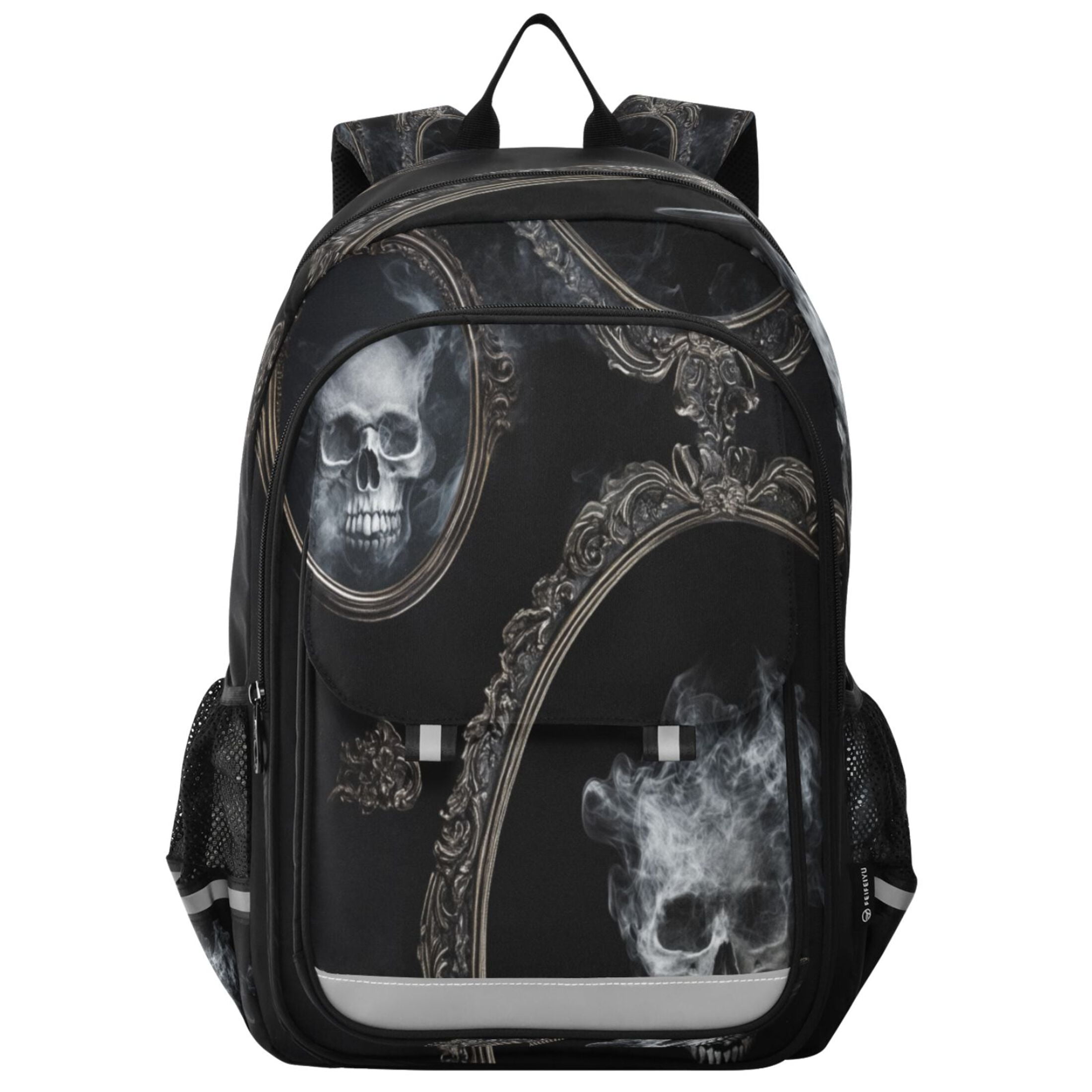 Flip-Top Backpack 17L Capacity Lightweight Bookpack Reflective Safety ...