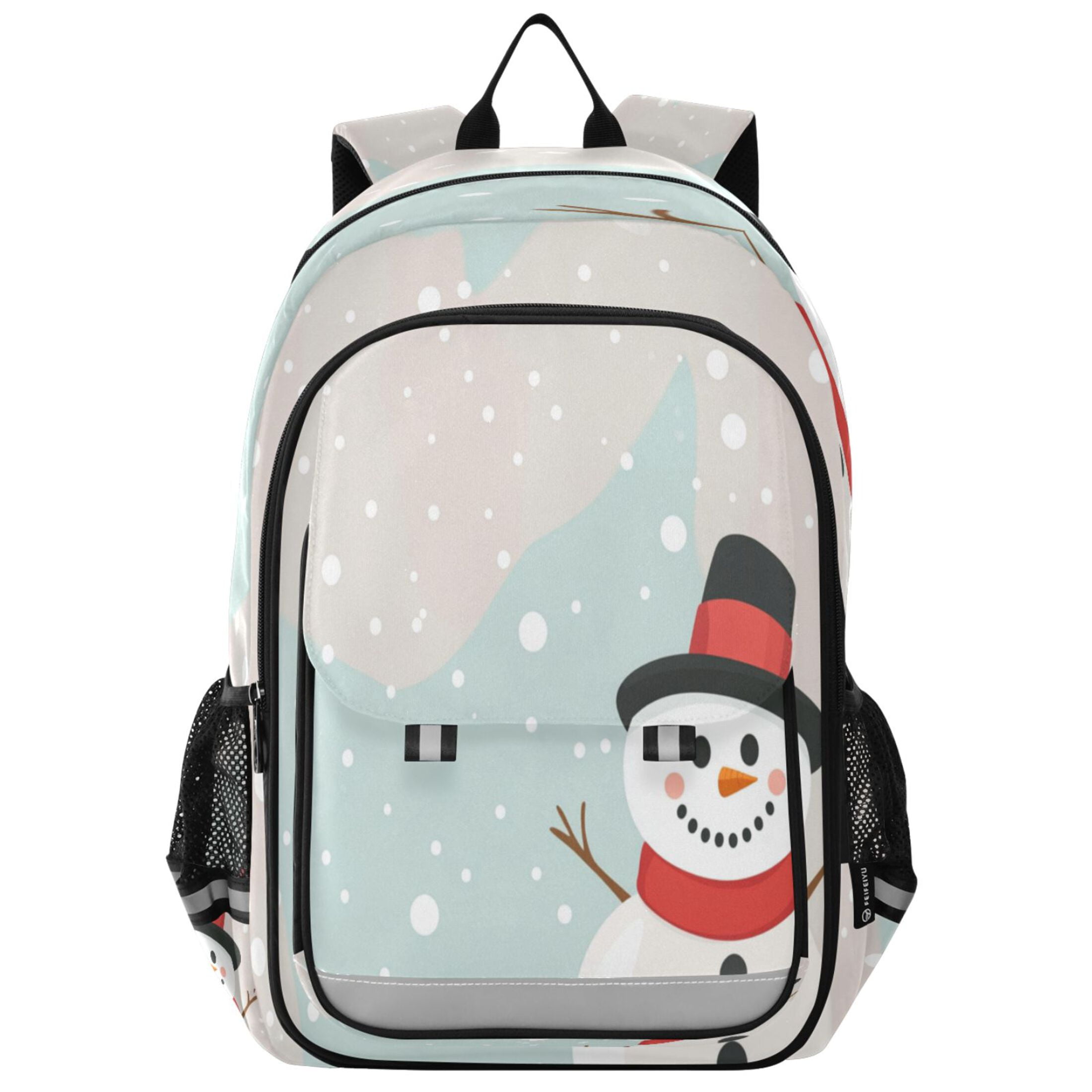 Flip-Top Backpack 17L Capacity Lightweight Bookpack Reflective Safety Strips & Adjustable Chest ...