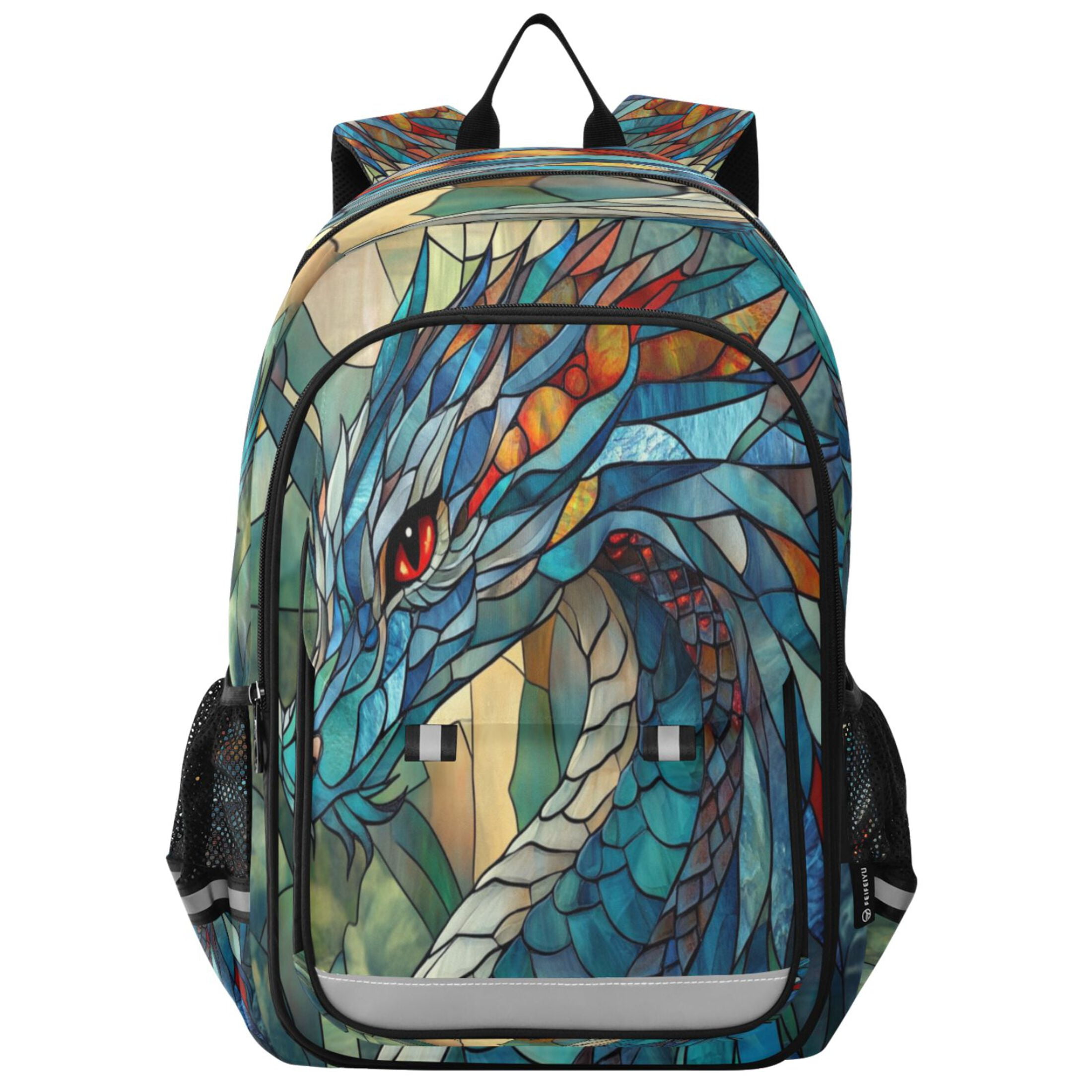 Flip-Top Backpack 17L Capacity Lightweight Bookpack Reflective Safety ...