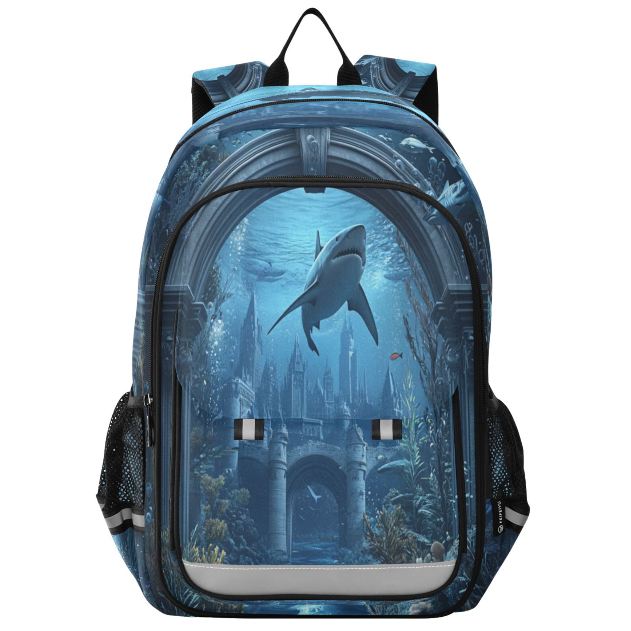 Flip-Top Backpack 17L Capacity Lightweight Bookpack Reflective Safety ...