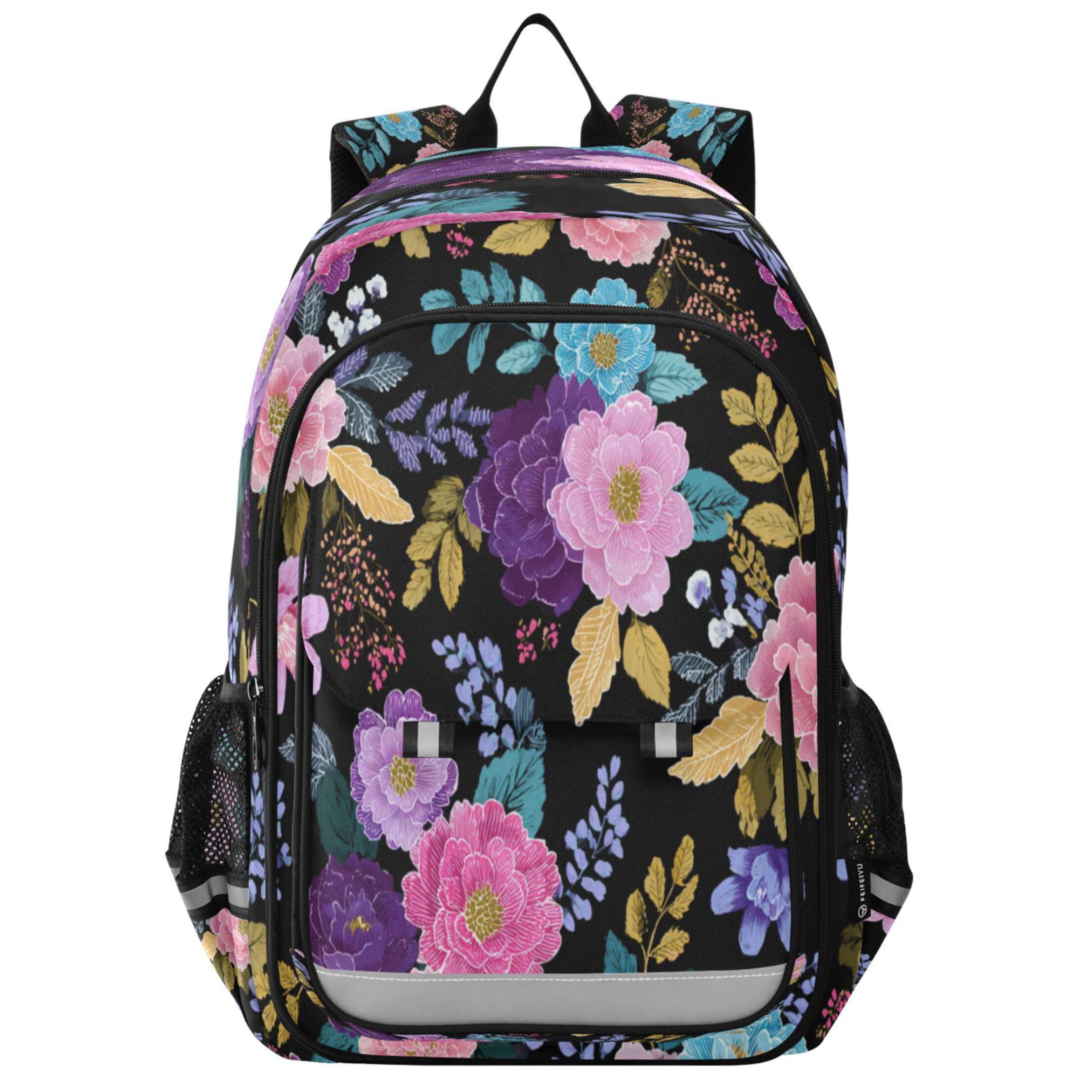 Flip-Top Backpack 17L Capacity Lightweight Bookpack Reflective Safety ...