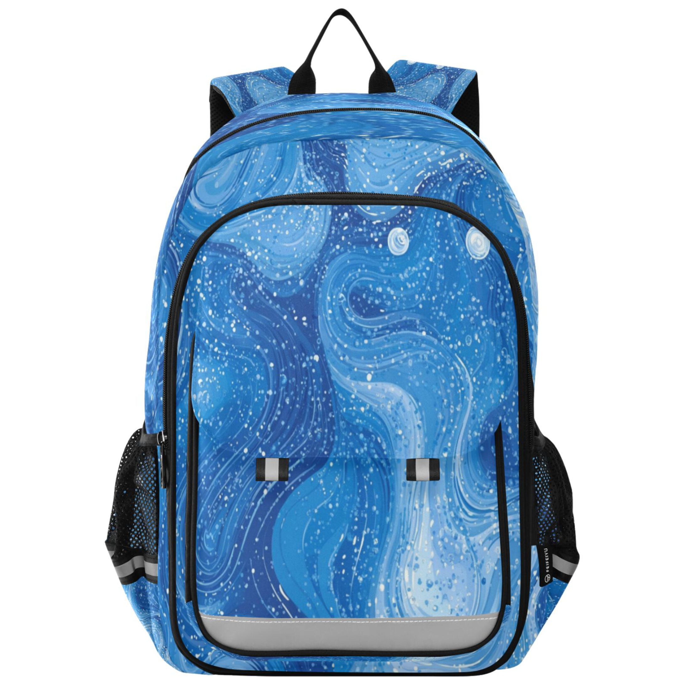 Flip-Top Backpack 17L Capacity Lightweight Bookpack Reflective Safety ...