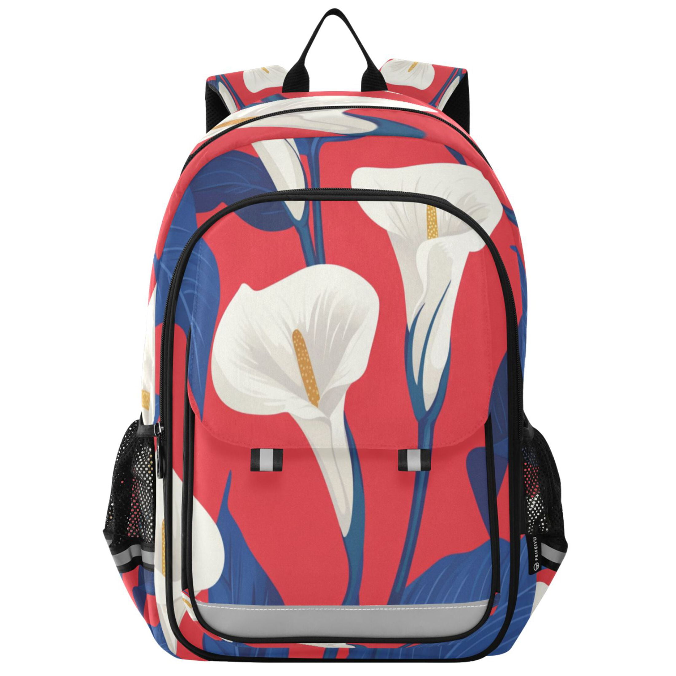 Flip-Top Backpack 17L Capacity Lightweight Bookpack Reflective Safety ...
