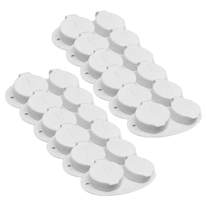 Flip Top Contact Lens Cases, Flat Bed, Deep Well, 12/pack, White ...