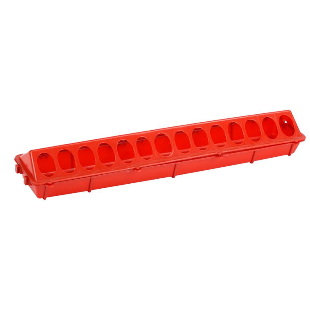 Flip Top Poultry Feeder Trough, Plastic Small Poultry Feeder Drinker ...
