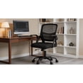 Flip-Up Armrest Fabric Computer Chair with Adjustable Rotating Backrest ...
