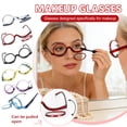 Flip-Up Double-Lens Magnifying Makeup Reading Glasses, Rotatable Flip ...