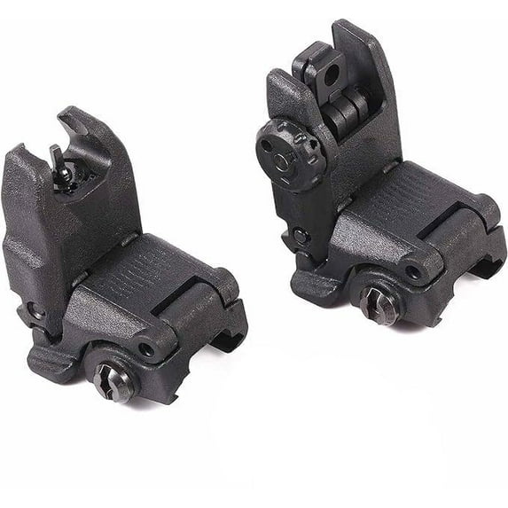 Flip Up Front and Rear Sights Picatinny or Weaver Rail 3rd Gen ...