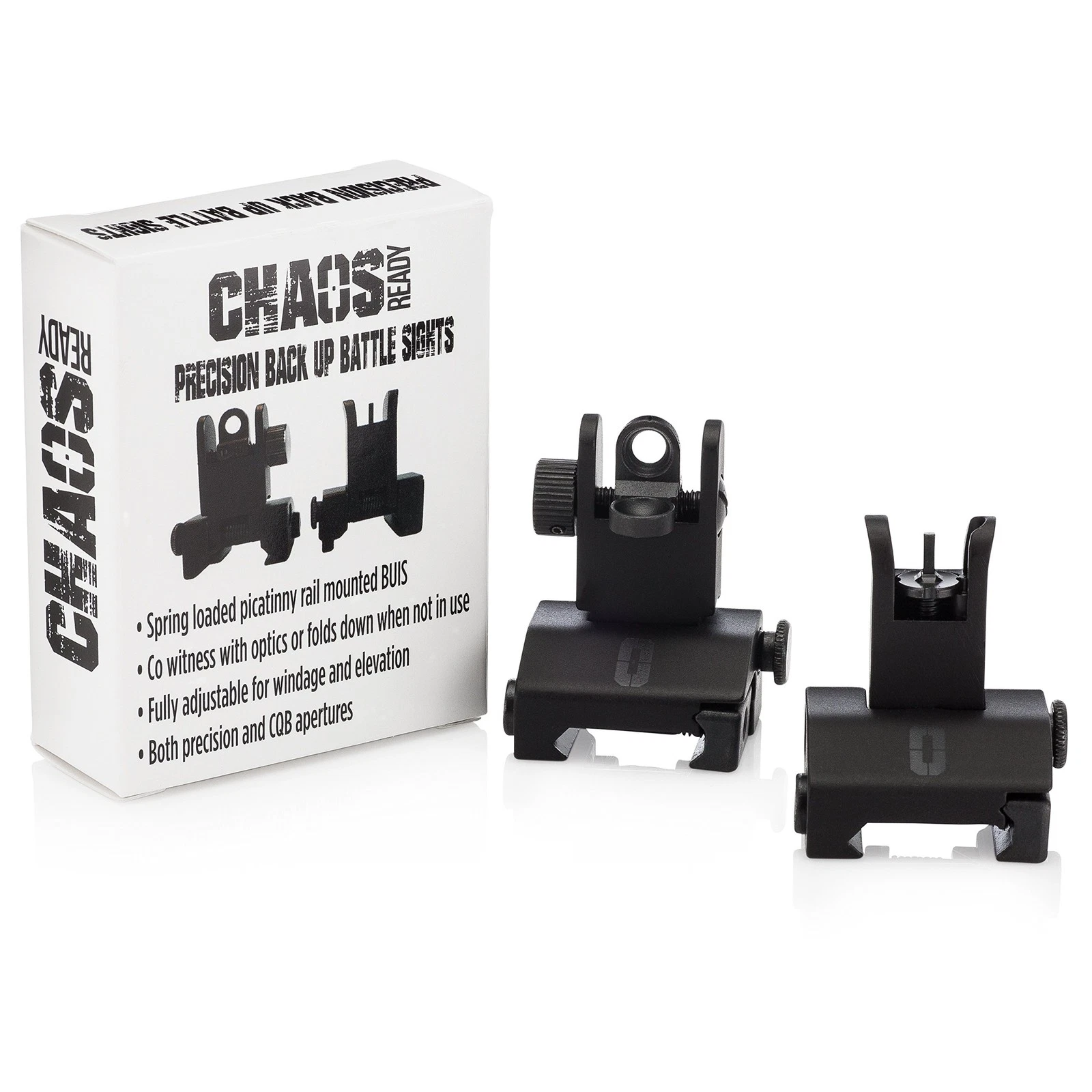 | Flip Up Iron Sights Spring Loaded Low Profile Back up Ironsights ...