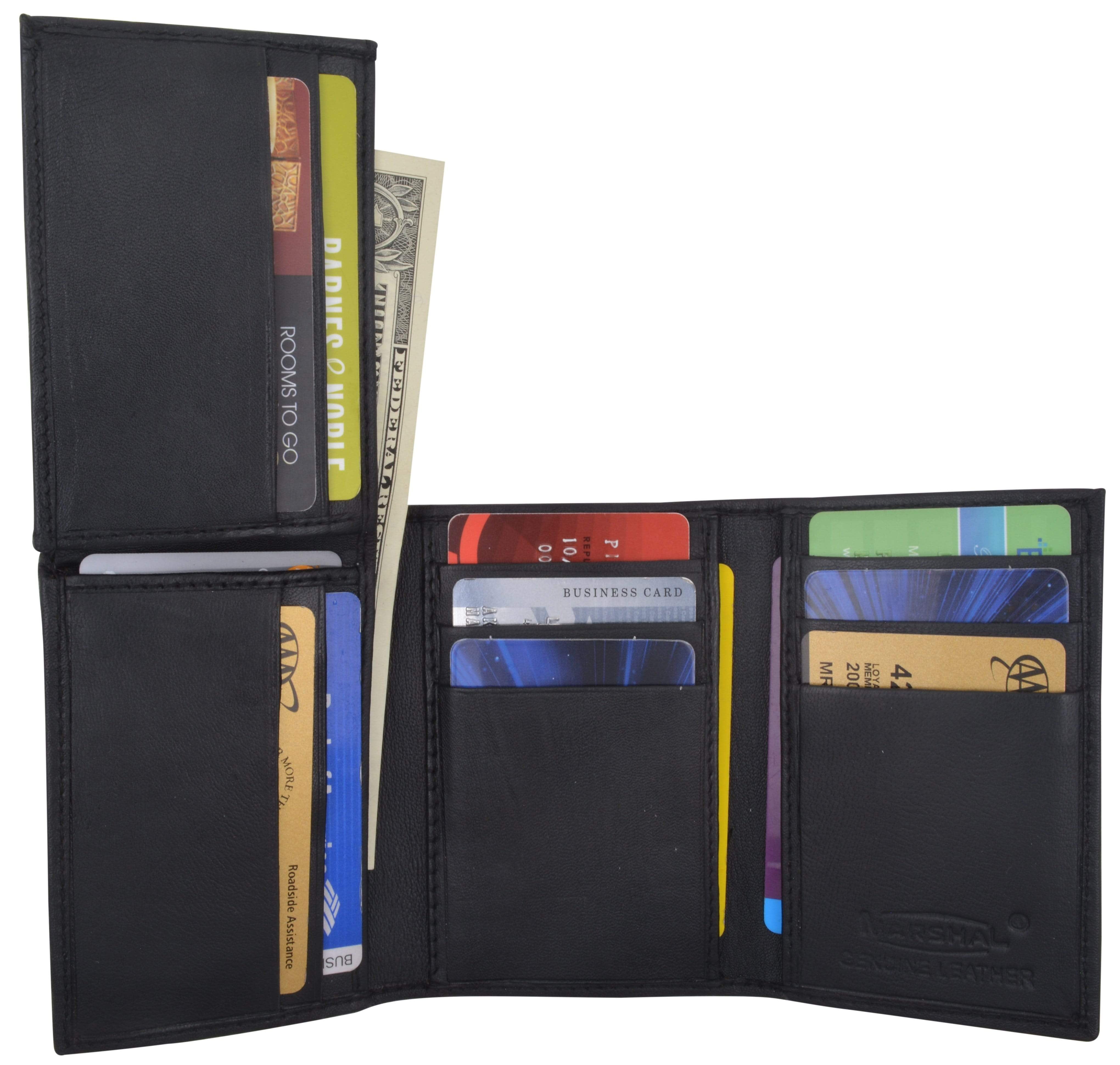 Flip-Up Mens Wallet W/Credit Card Holder Trifold 239 - Walmart.com