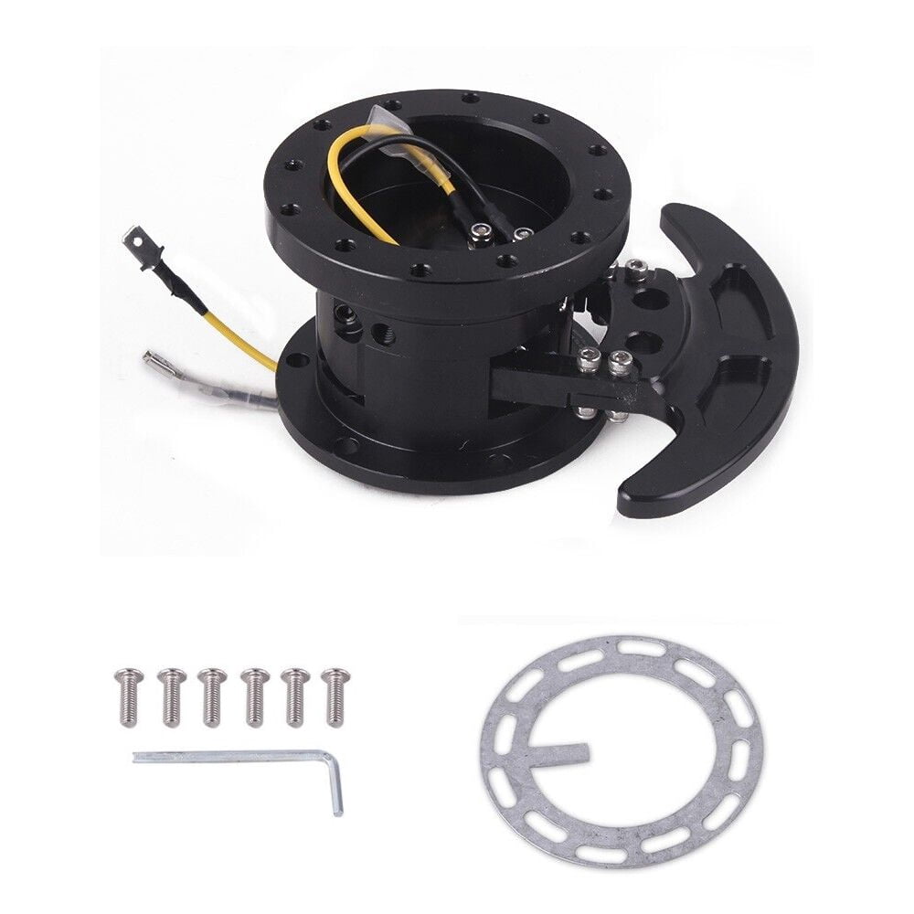 Flip Up Tilt CAR Quick Release System Steering Wheel Hub Boss Kit Black ...