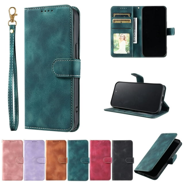 Flip Wallet Card Slot Leather Case Cover For Samsung Galaxy A06 A16 A26 A36 A56 Magnetic Closure ...