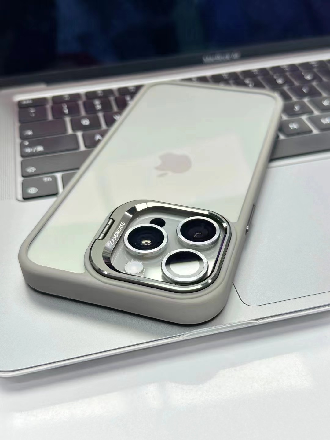 Flip bracket phone case for iphone15PROMAX lens film skin feeling high ...