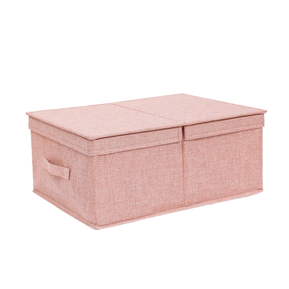 Flip cover fabric finishing foldable clothes quilt wardrobe storage box ...