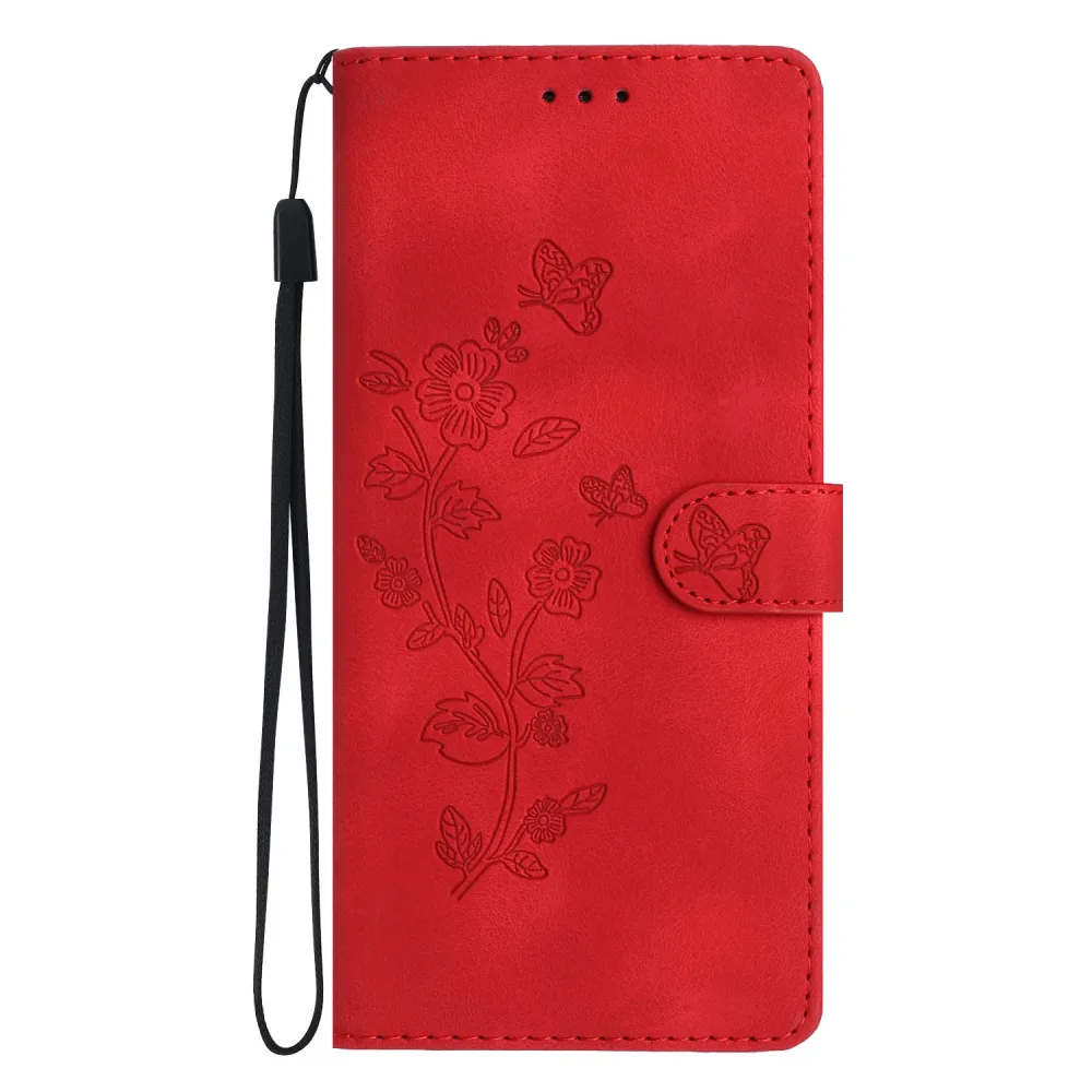 Flip cover suitable for iPhone 14 phone case wallet, flower PU leather ...