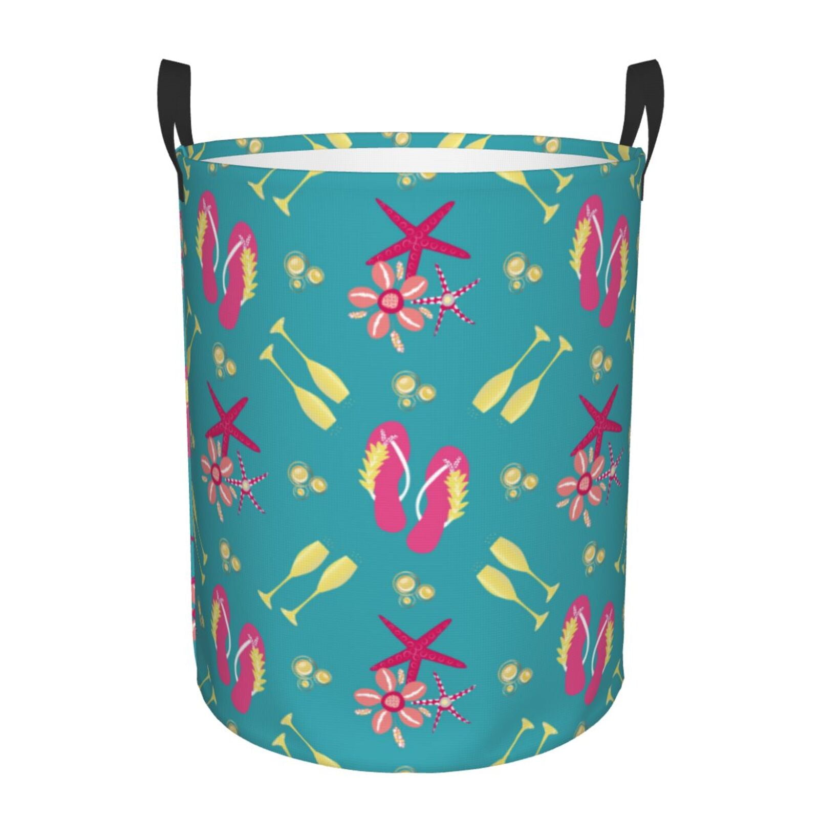 Flip flop starfish shells Laundry Basket, Laundry Hamper Waterproof ...