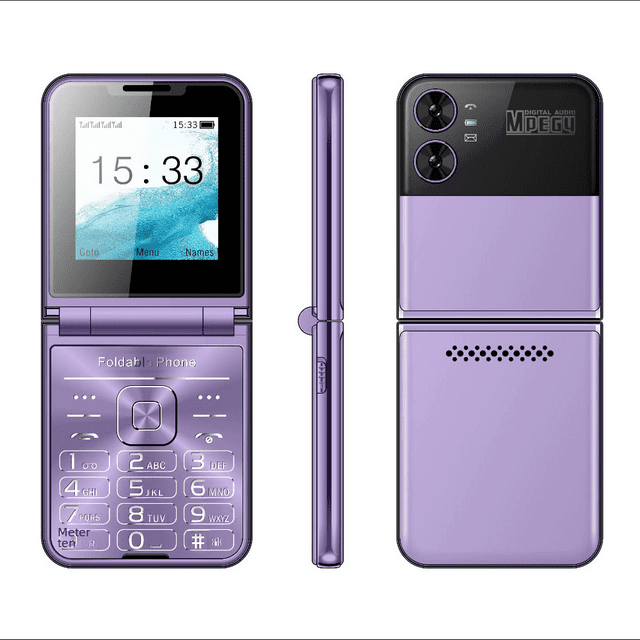 Flip mobile phone old man-machine four-card four-standby mobile phone ...