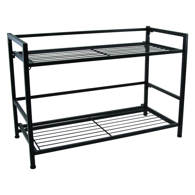 FlipShelf-Folding Metal Shelf-No Assembly-Bookcase-Style (2 shelves ...